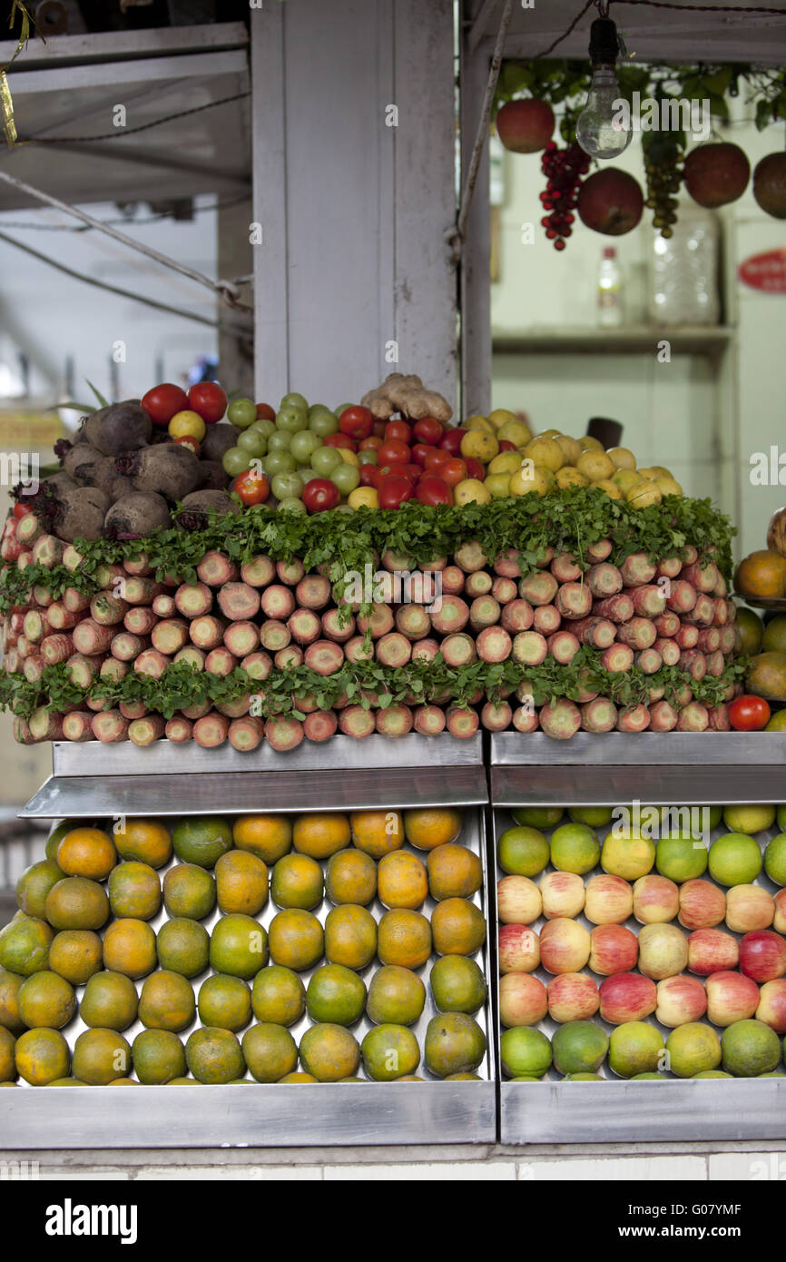 colourful fruit stall Stock Photo - Alamy