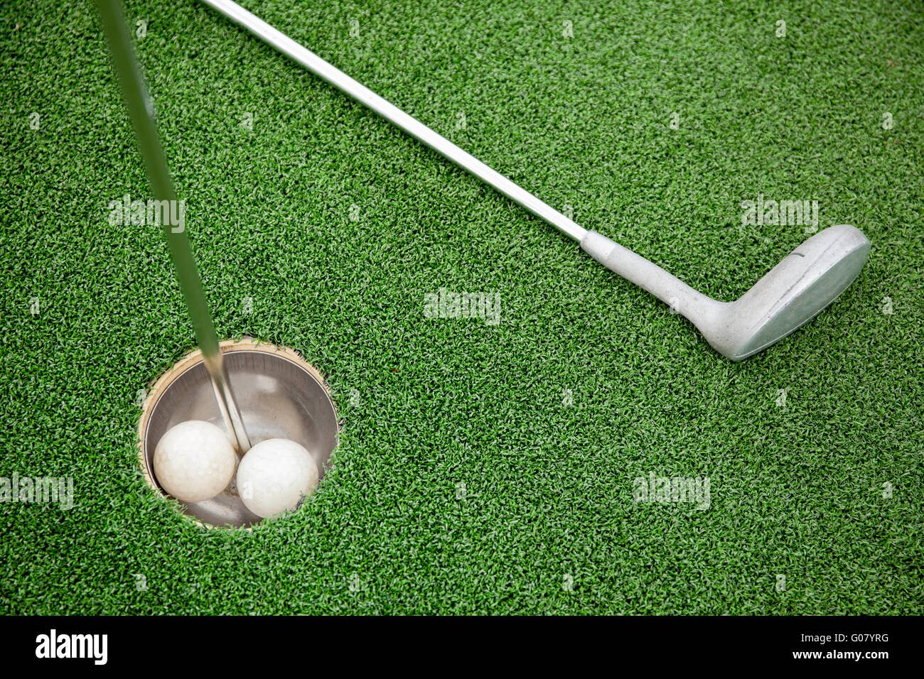 Putting green top view hi-res stock photography and images - Alamy