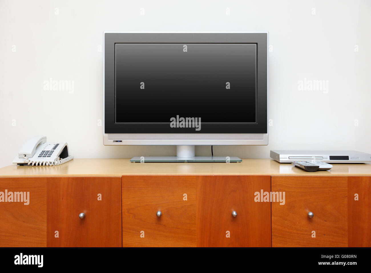 The television on table Stock Photo - Alamy