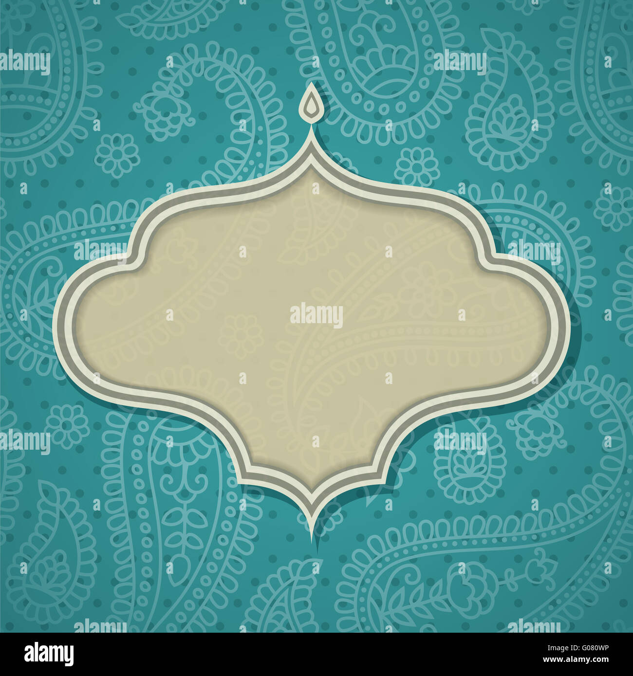 Frame in the Indian style Stock Photo - Alamy