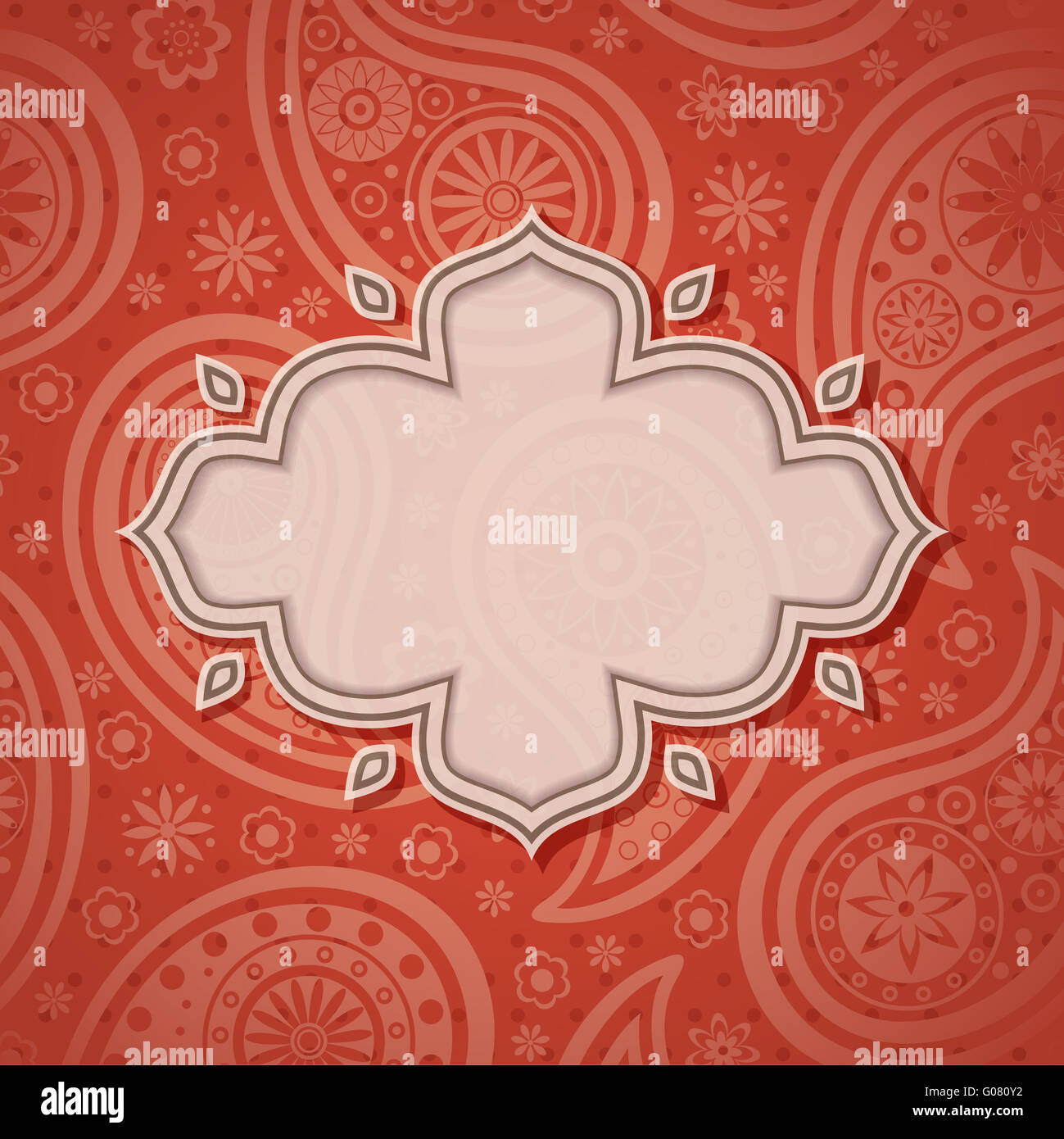Frame in the Indian style Stock Photo - Alamy