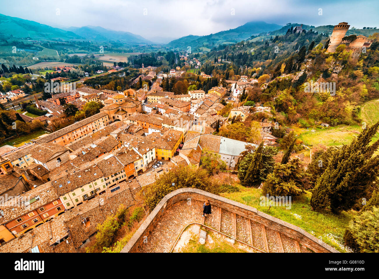 Roofs of Brisighella, one of the most beautiful medieval villages of ...