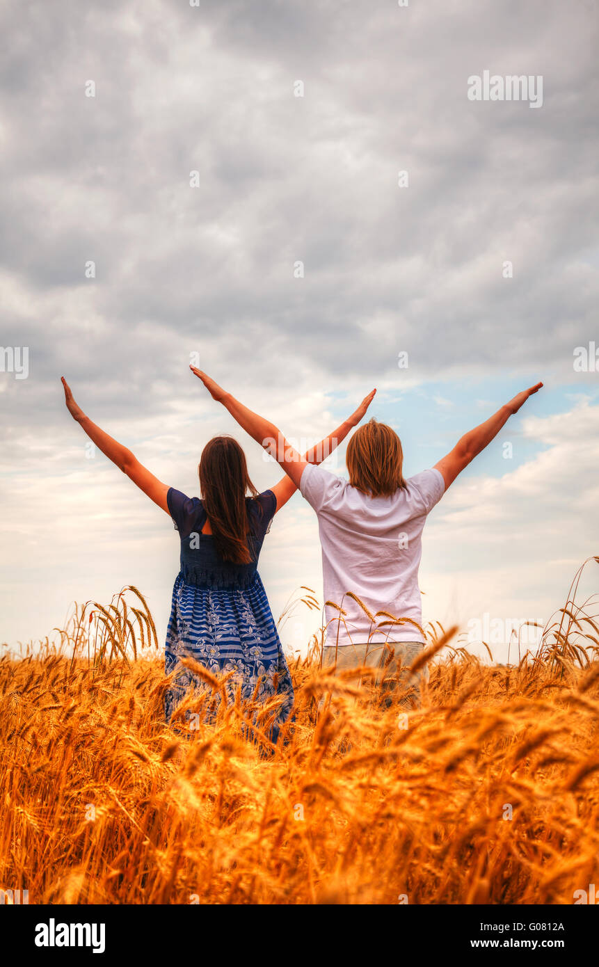 Two hands raised sky hi-res stock photography and images - Alamy