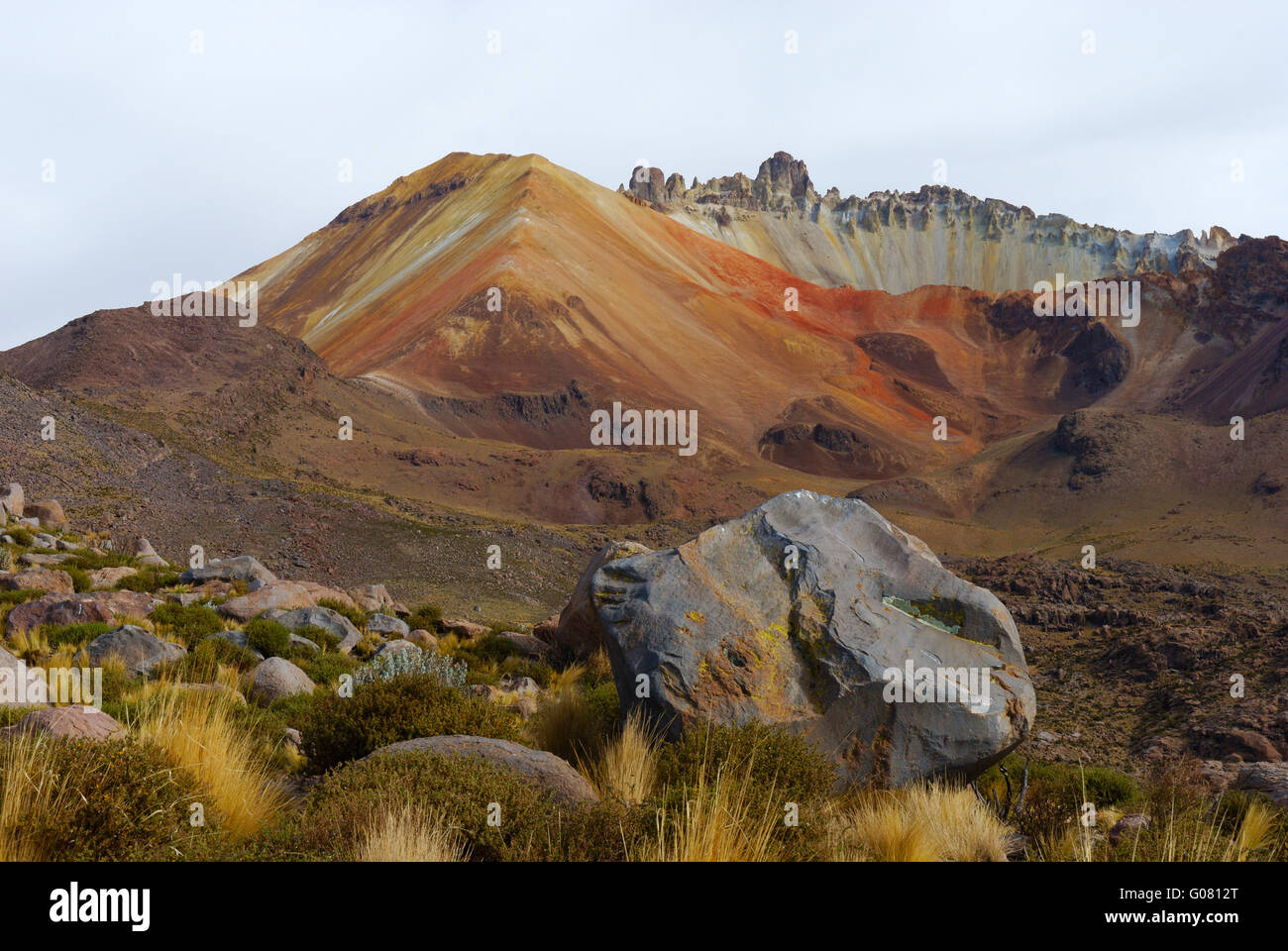 Amazing geology on the summit of tunupa volcano in the Salar de Uyuni ...