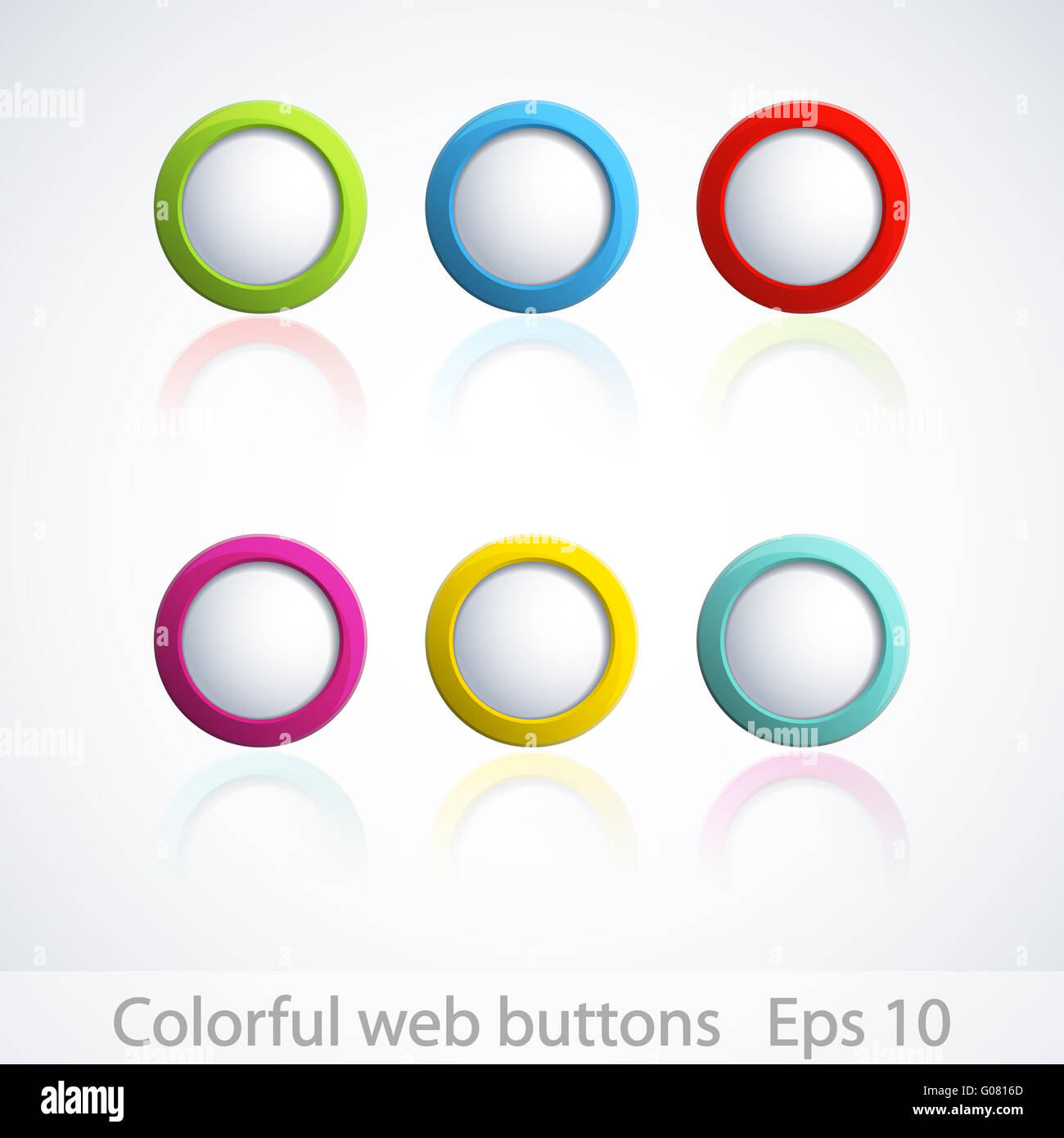 Web button set Stock Photo - Alamy