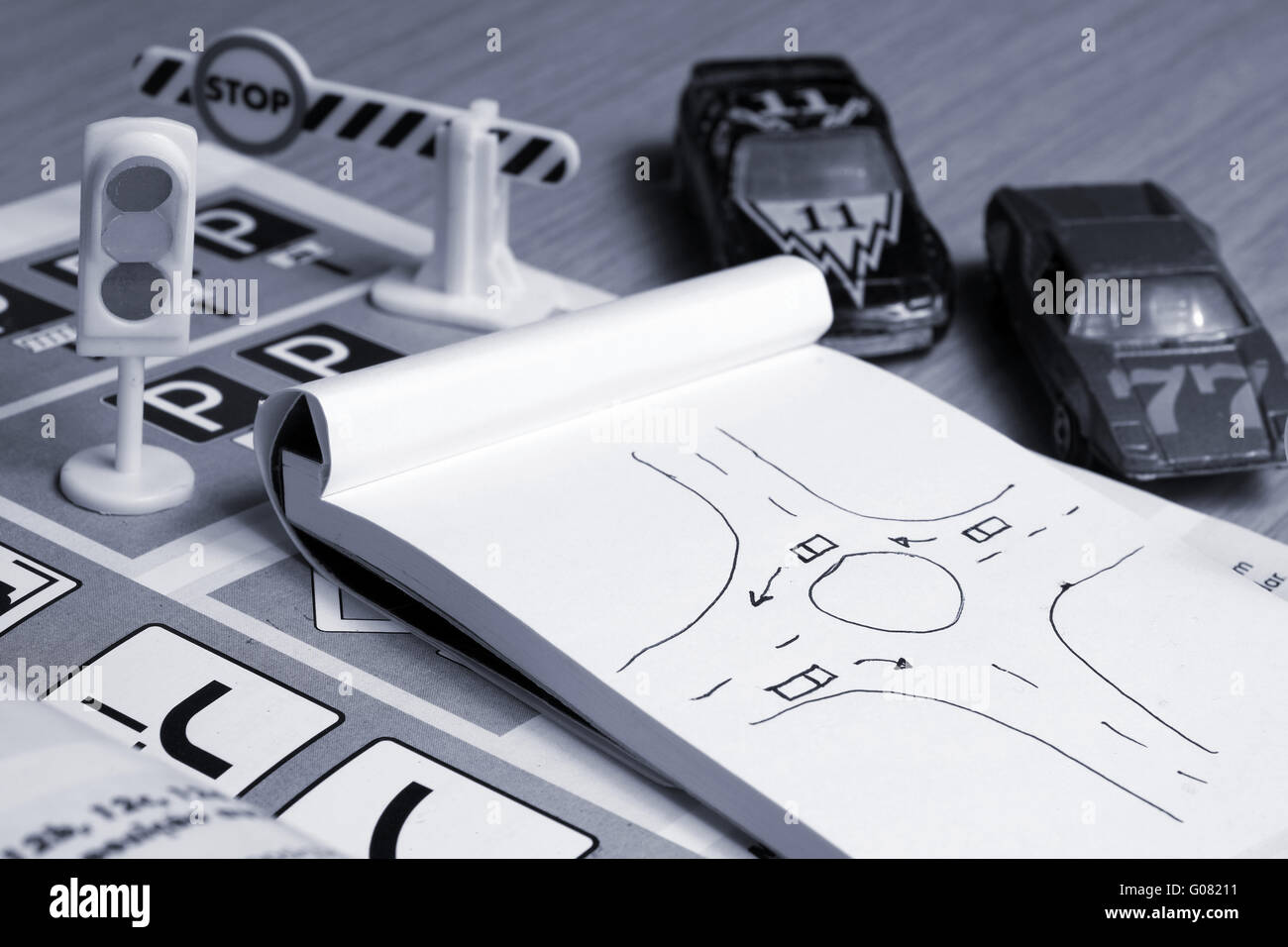 Traffic signs drawing hi-res stock photography and images - Alamy