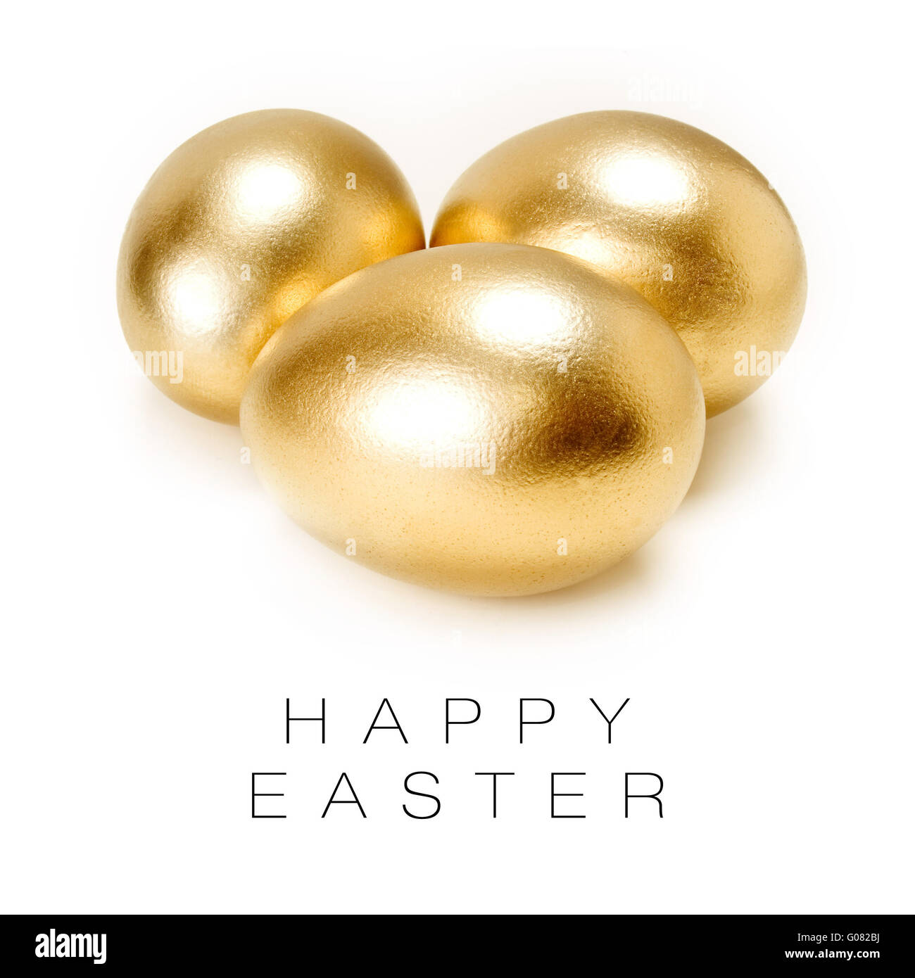 Happy easter card golden hi-res stock photography and images - Alamy