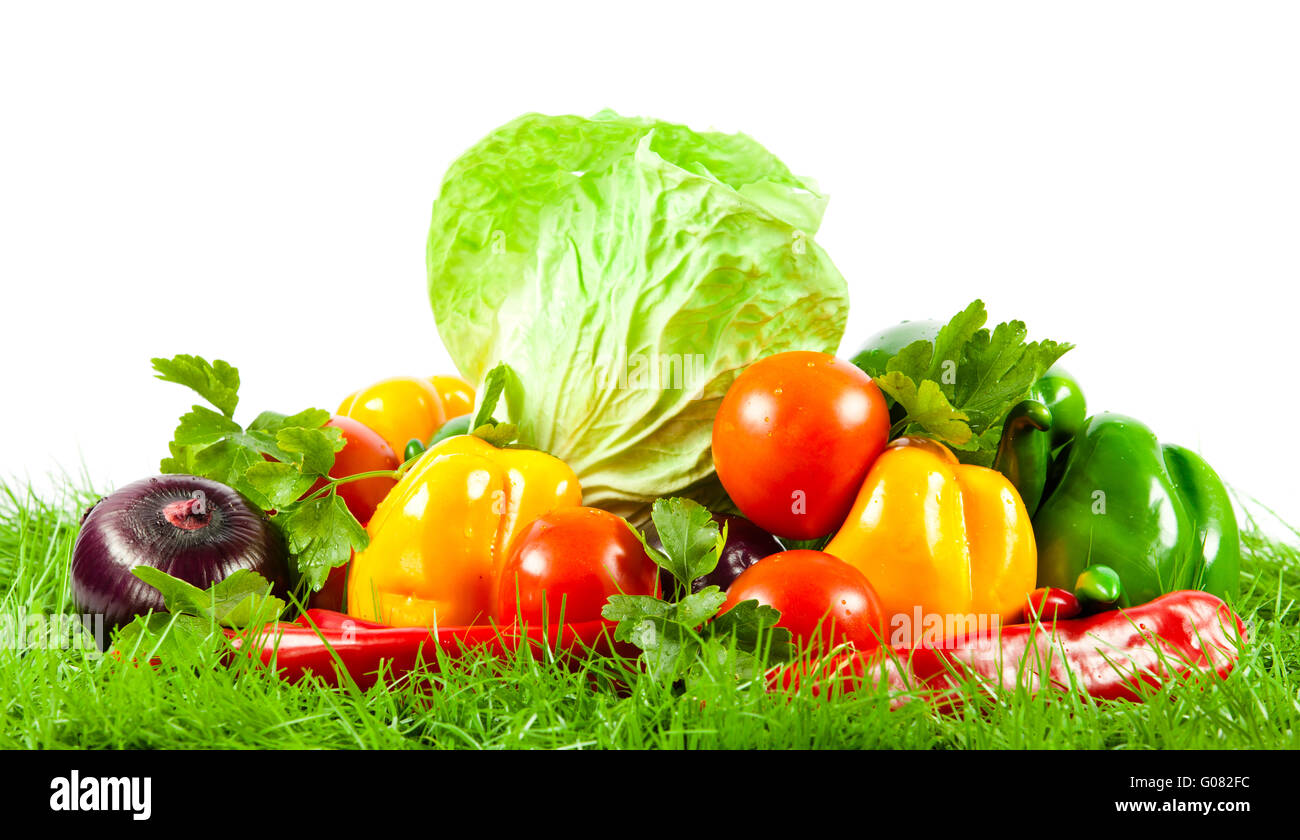Healthy Eating. Seasonal organic raw vegetables Stock Photo - Alamy