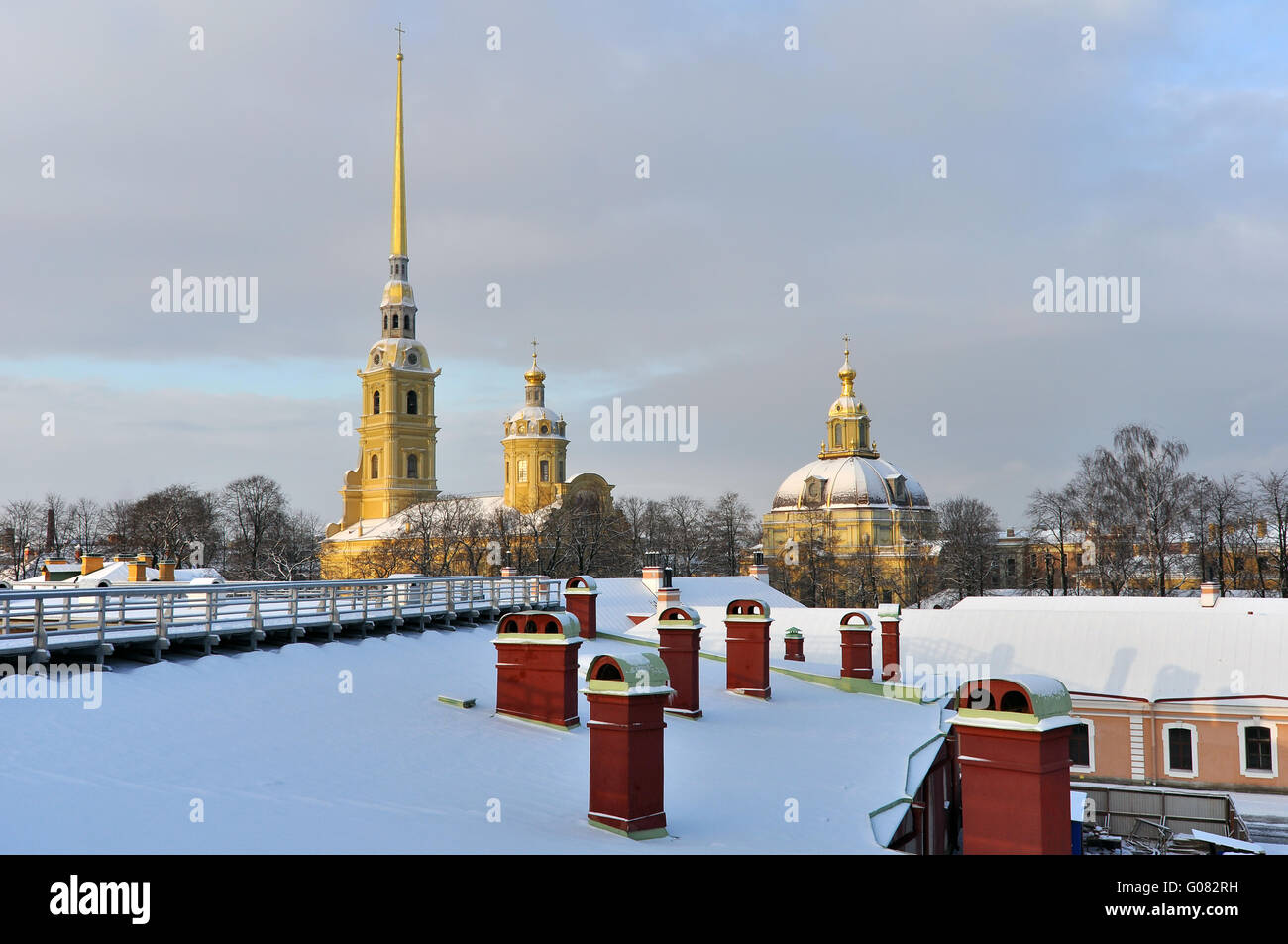 Peter and Paul fortress in St. Petersburg on Hare island Stock Photo - Alamy