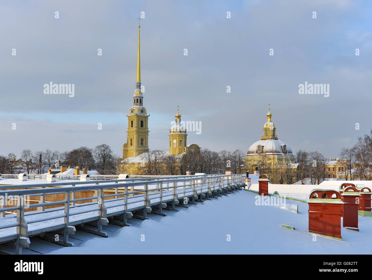 Peter and Paul fortress in St. Petersburg on Hare island Stock Photo - Alamy