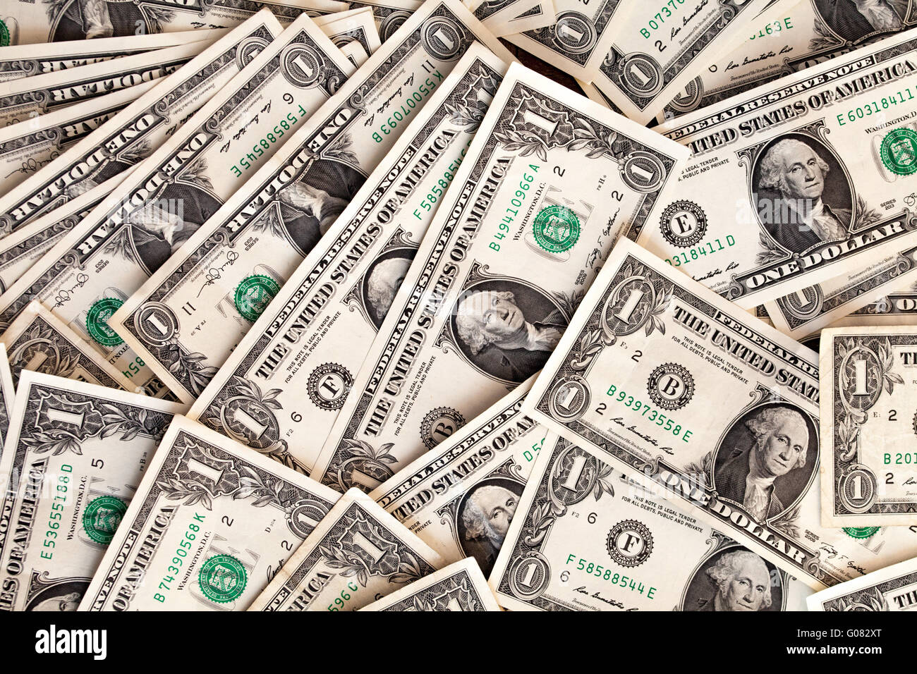 Abstract of American bill notes over all the place Stock Photo - Alamy