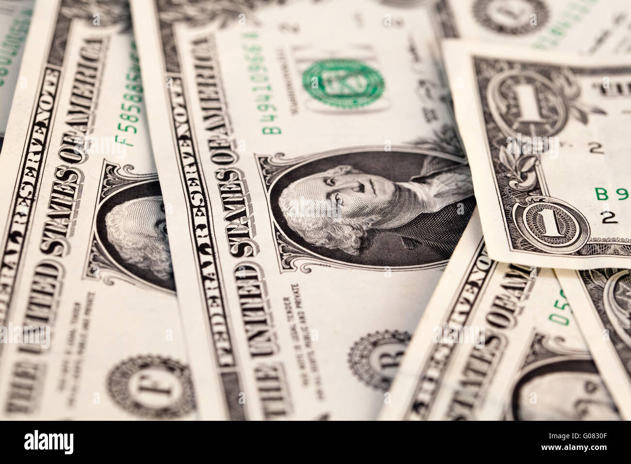 Abstract of American bill notes - Close-up Stock Photo - Alamy