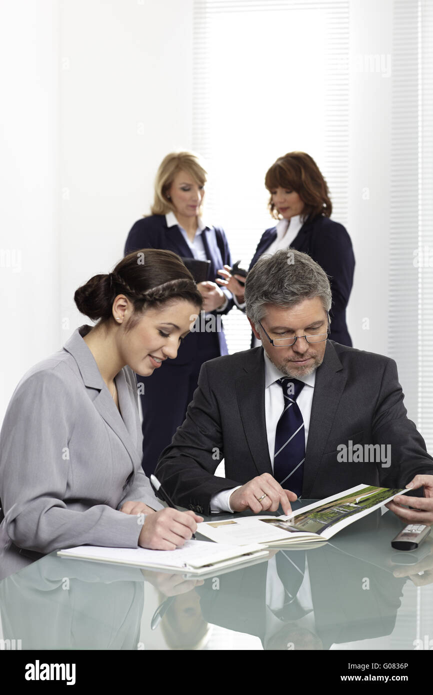 Office team at work Stock Photo - Alamy