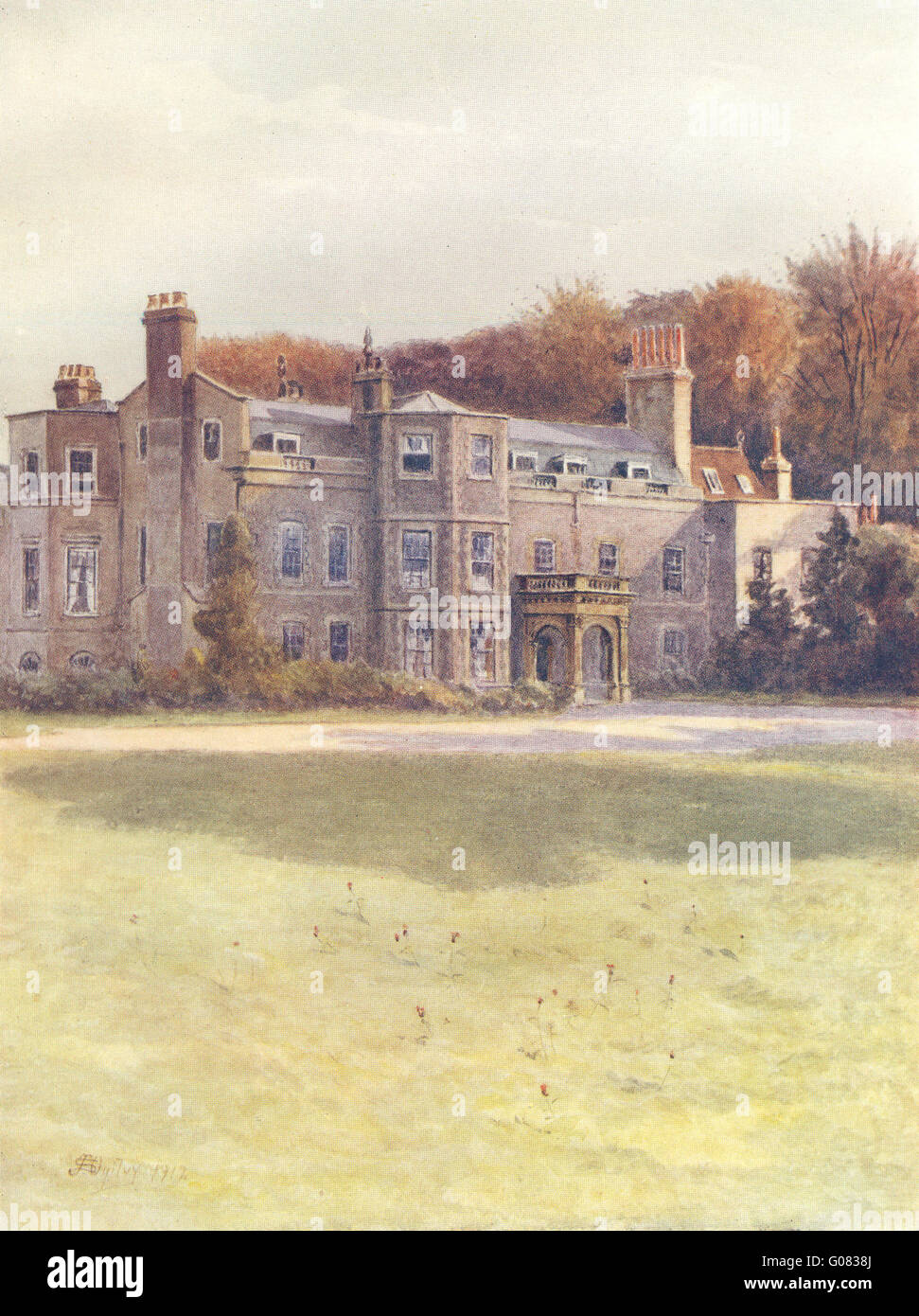 HALING PARK: Haling House. Surrey, antique print 1914 Stock Photo - Alamy