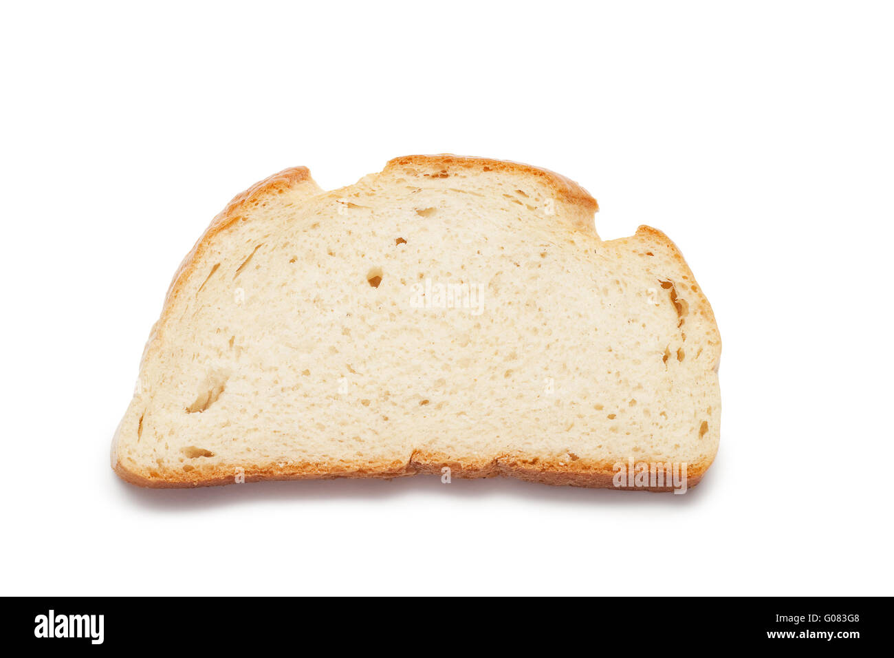 piece of bread isolated over white background Stock Photo - Alamy