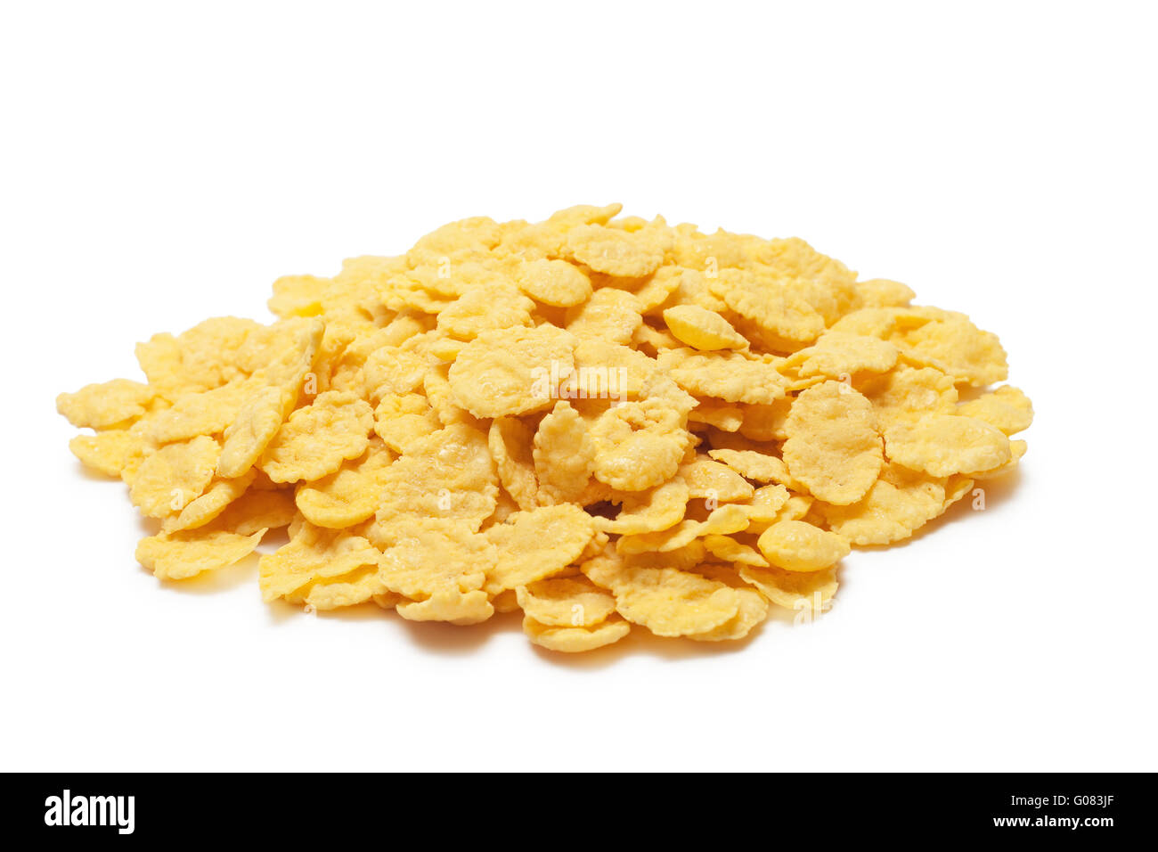 sweet cornflakes isolated on the white background Stock Photo - Alamy