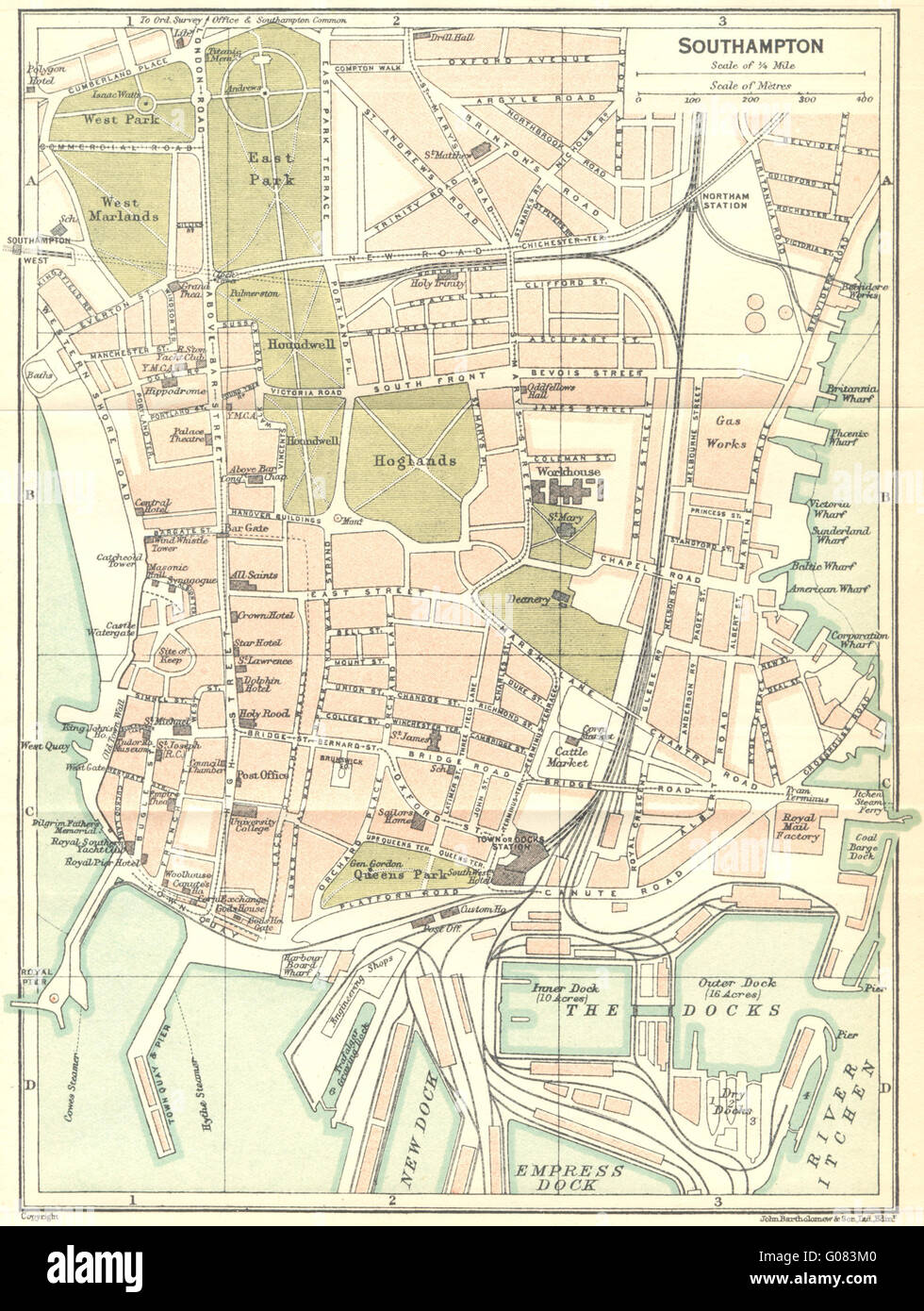 Southampton to london map hi-res stock photography and images - Alamy