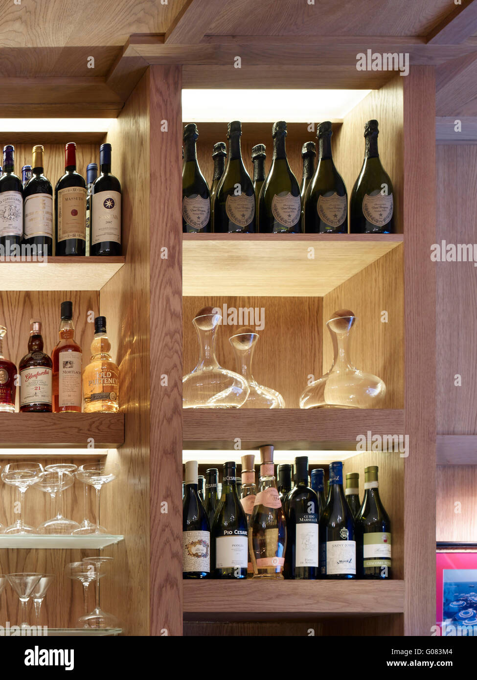 Cafe interior, storage. Chucs Restaurant & Café, LONDON, United Kingdom ...