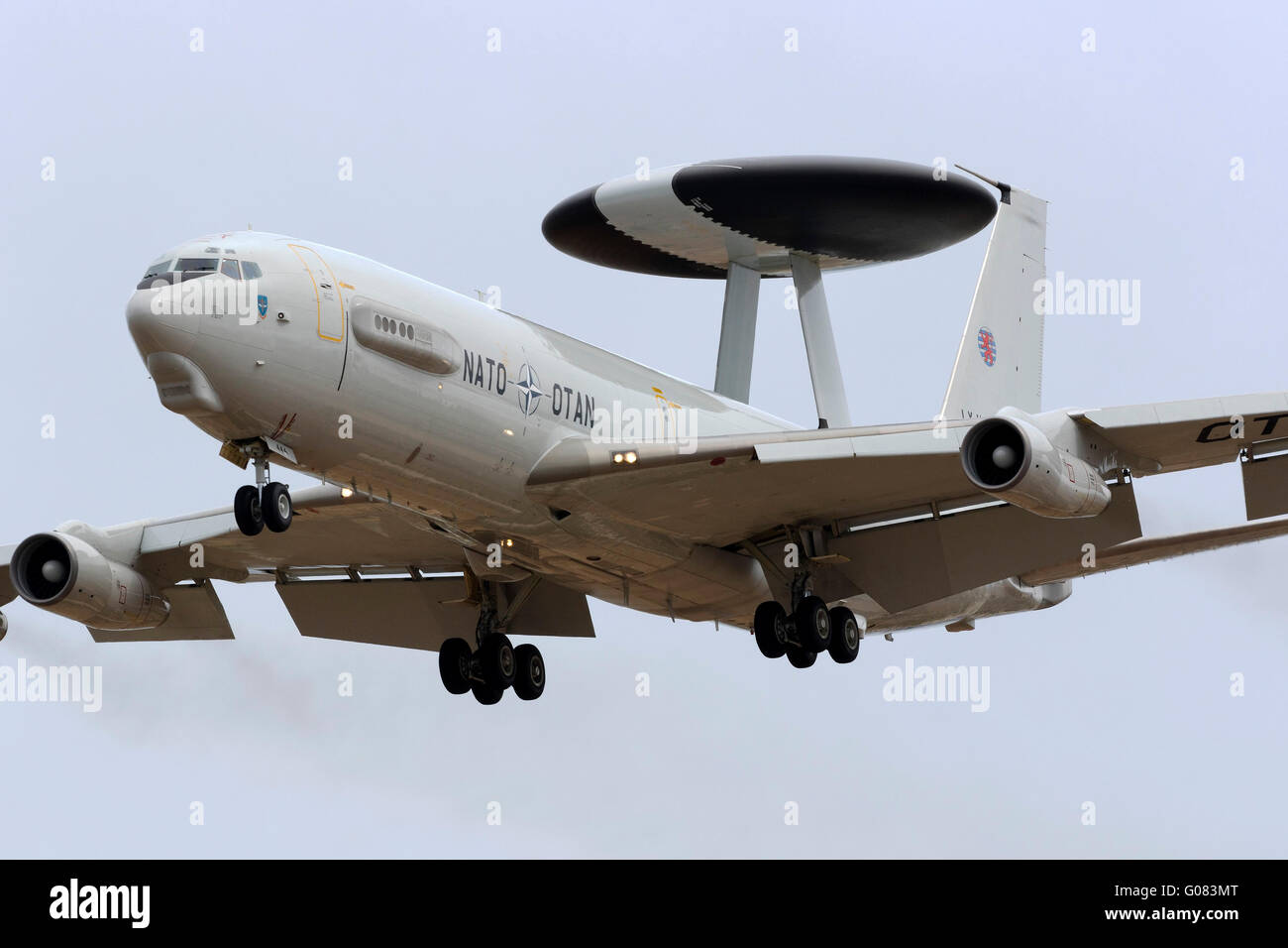 Luxembourg NATO Boeing E-3A Sentry (707-300) arriving to participate in ...