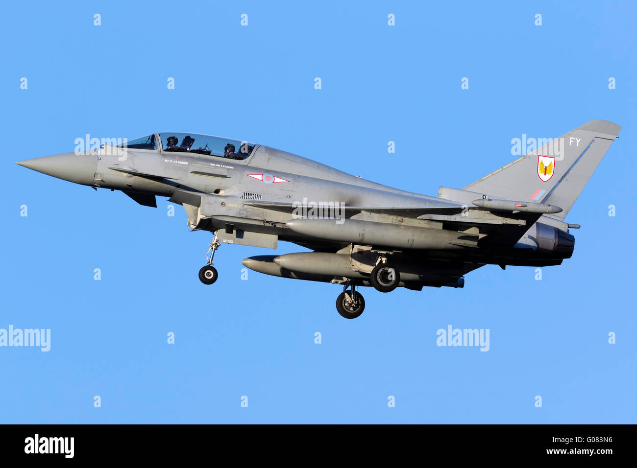 Royal Air Force Eurofighter EF-2000 Typhoon T3 [ZK383] arriving runway ...
