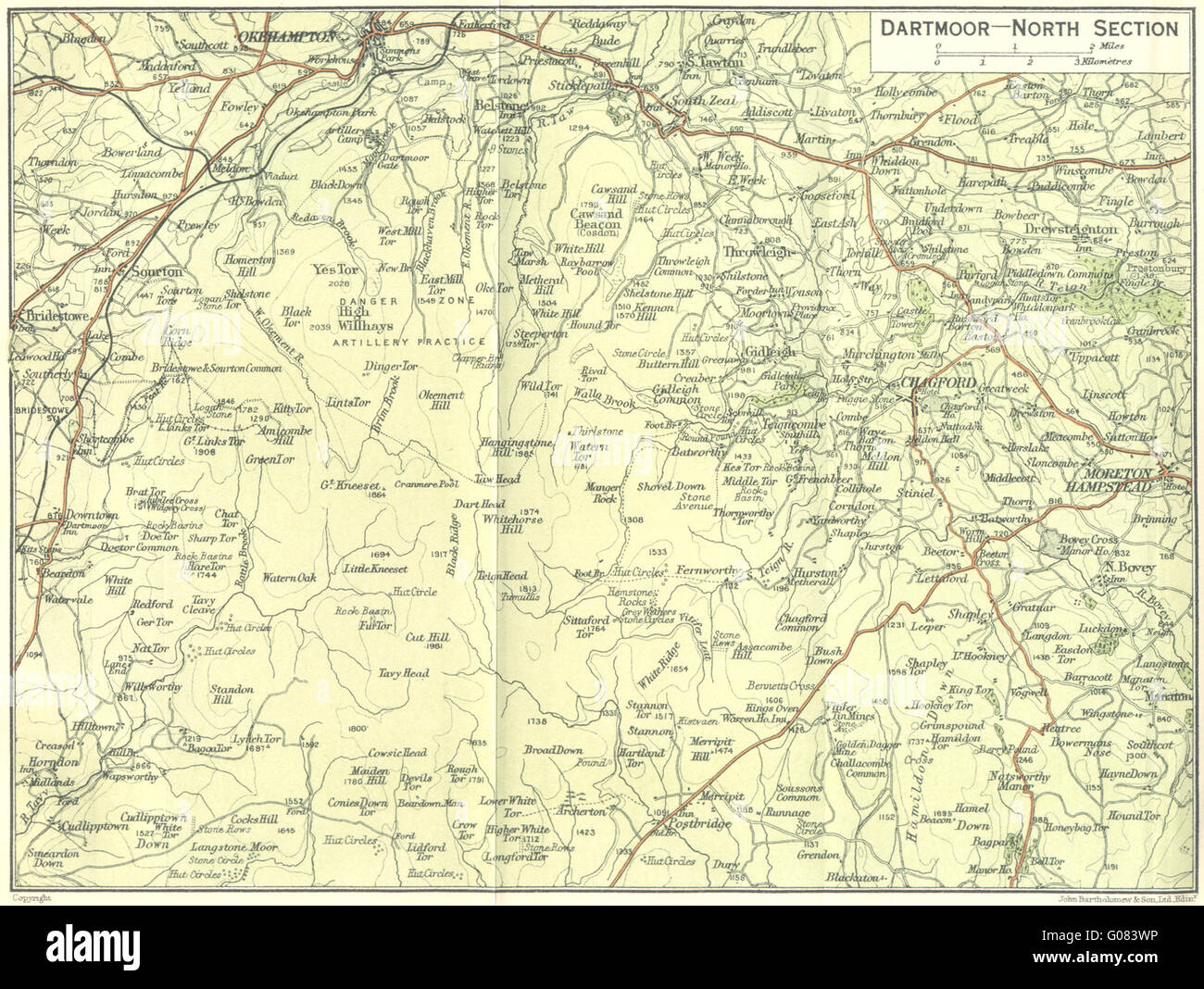 Dartmoor map hi-res stock photography and images - Alamy