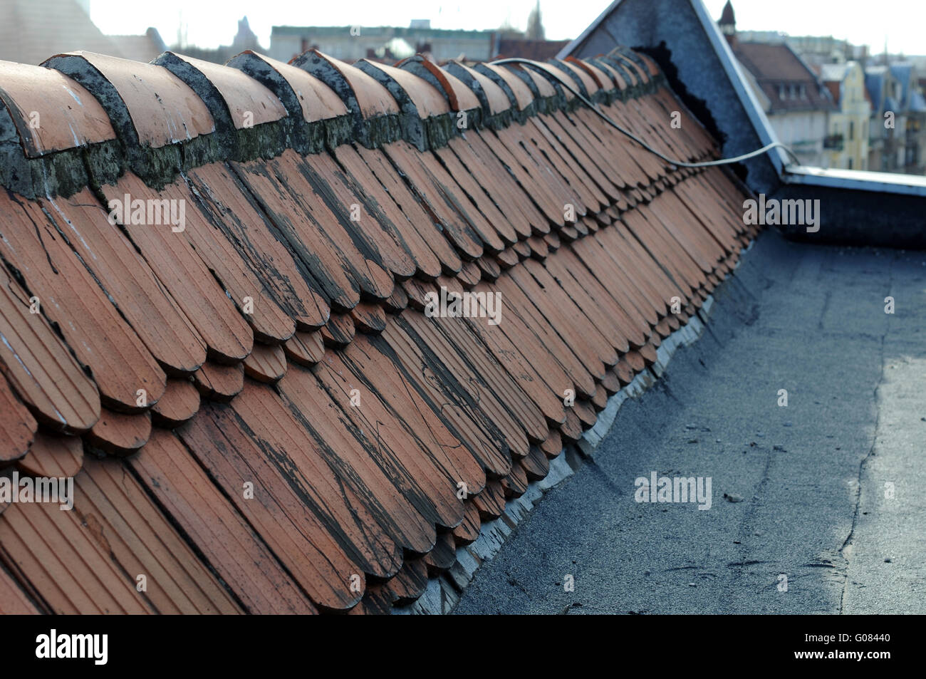 Old exterior tiles hi-res stock photography and images - Alamy
