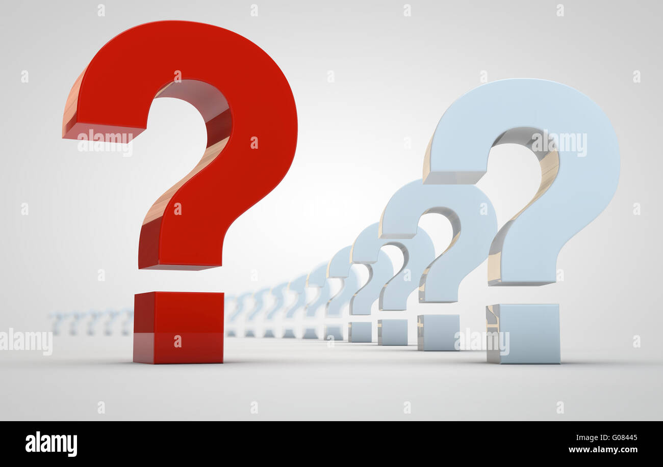 Question marks in row hi-res stock photography and images - Alamy