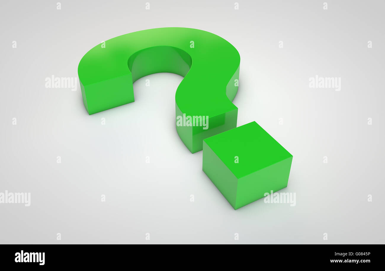 Green question mark symbol hi-res stock photography and images - Alamy