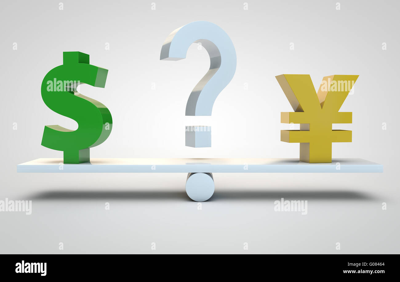 currency speculation - dollar and yen Stock Photo - Alamy