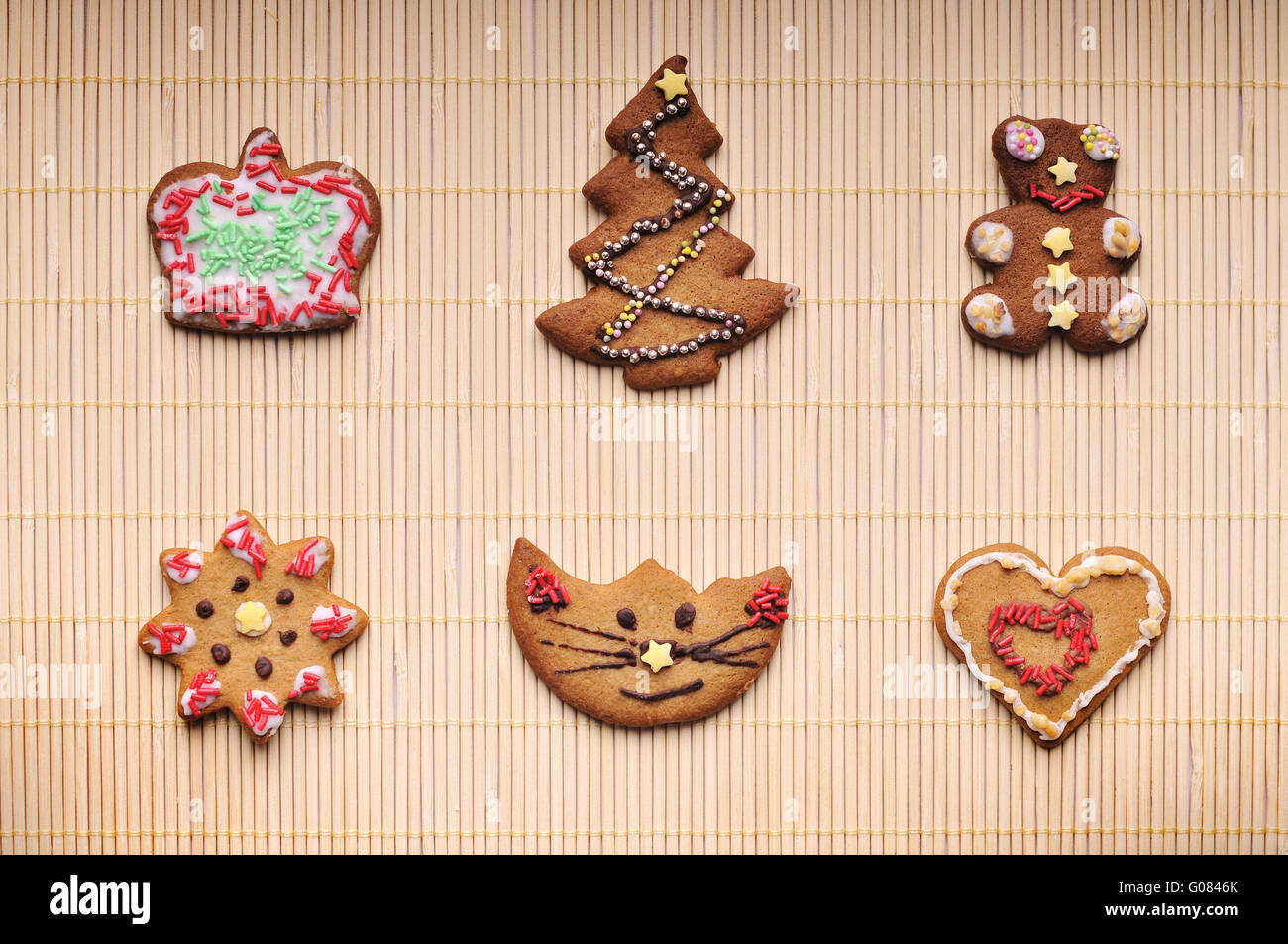 Set of christmas cookies Stock Photo - Alamy