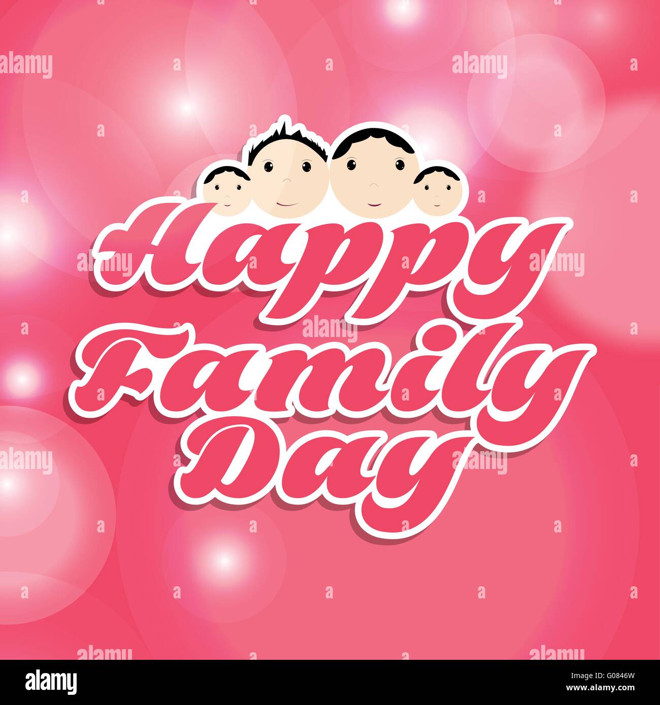 nice and beautiful abstract or poster for Family Day with nice and ...
