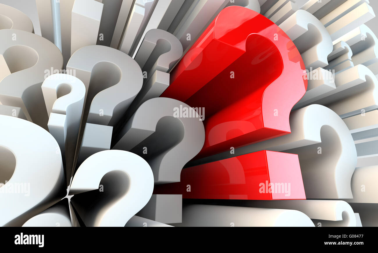 3d question marks Stock Photo - Alamy