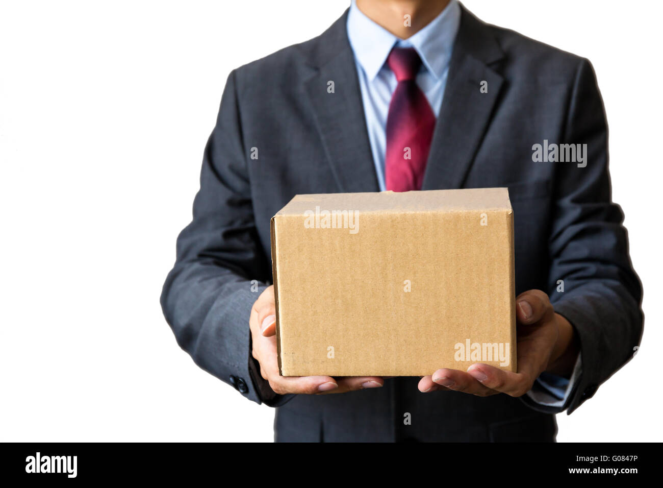 Man carrying package silhouette hi-res stock photography and images - Alamy
