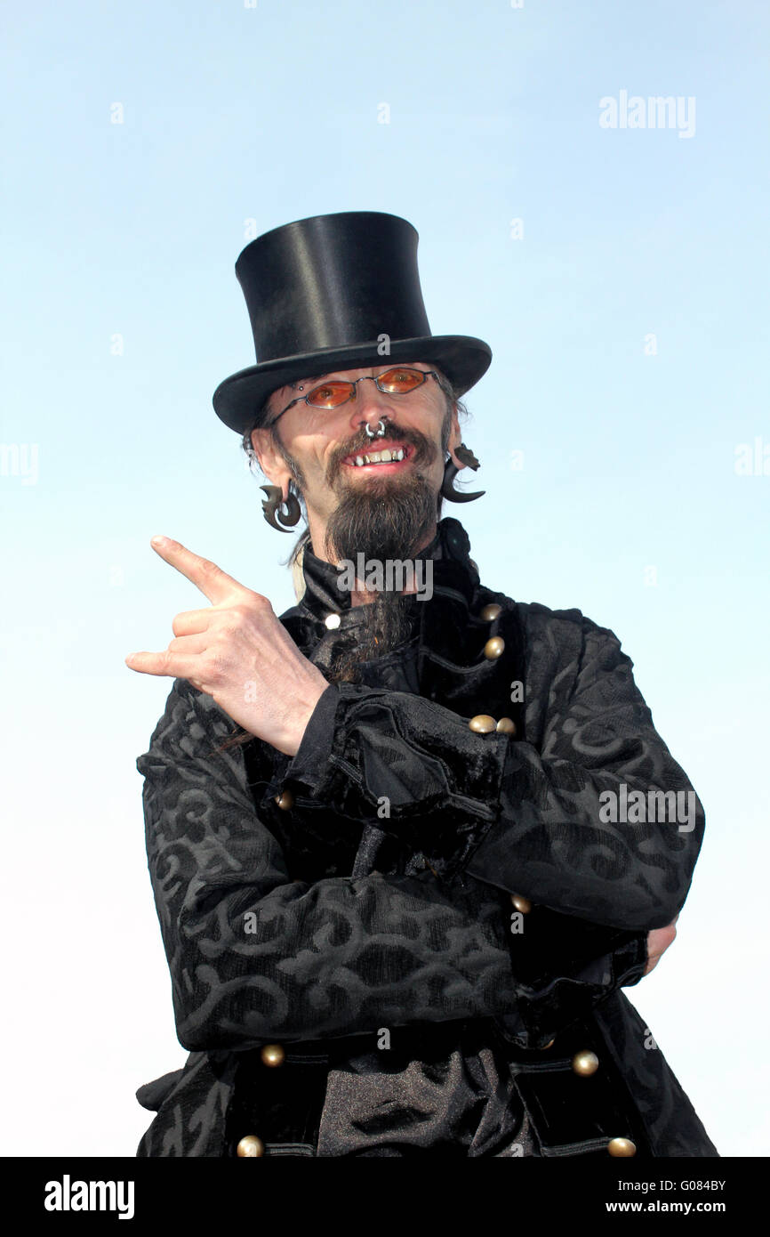 Gothic Style man Stock Photo - Alamy