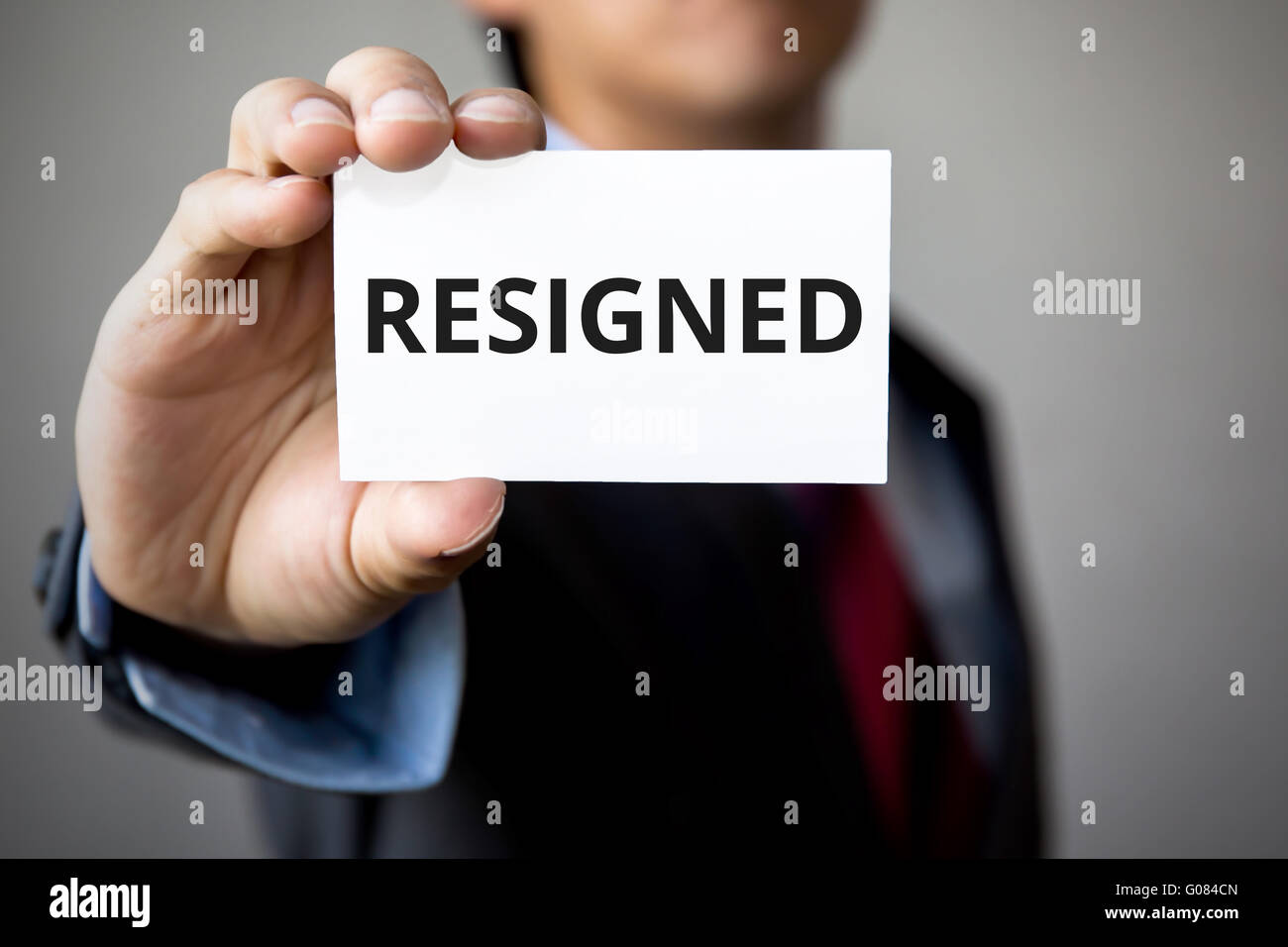 Resigned work hi-res stock photography and images - Alamy