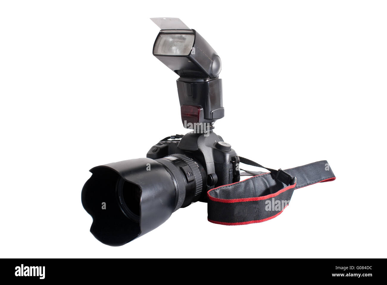 Photo camera and flash Stock Photo - Alamy