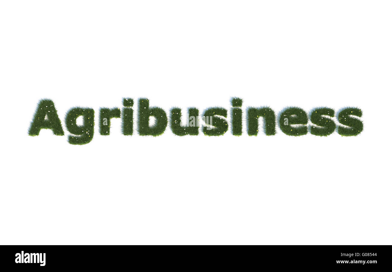 Agribusiness: Series Fonts out of realistic grass Language E Stock ...