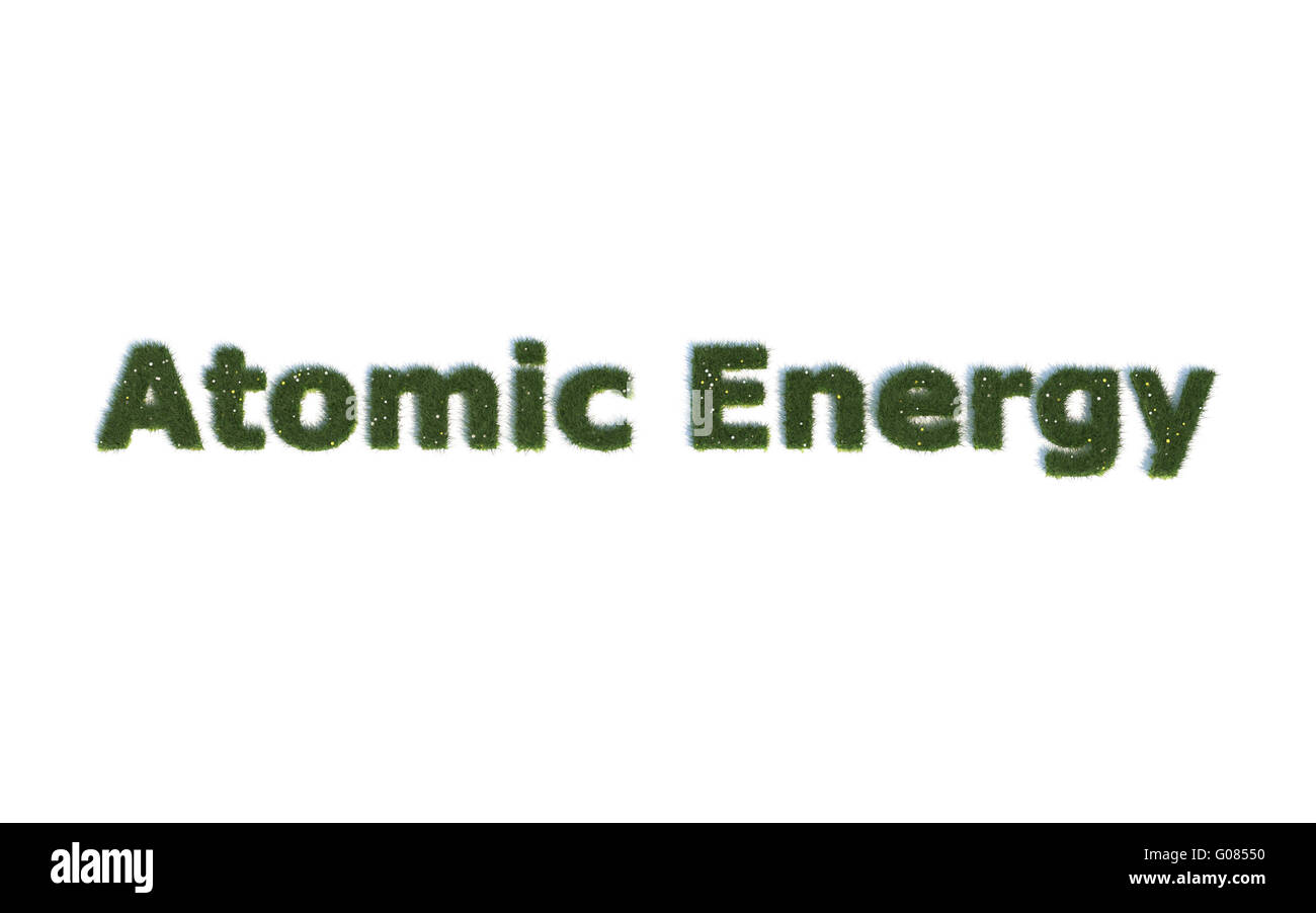 Atomic Energy: Series Fonts out of realistic grass Language E Stock ...