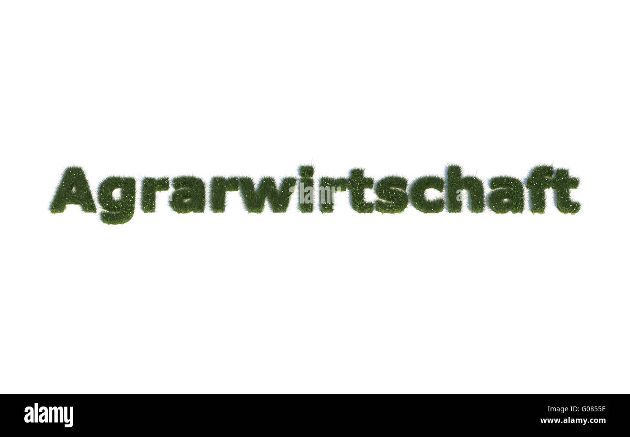 Agribusiness: Series Fonts out of realistic grass Language G ...