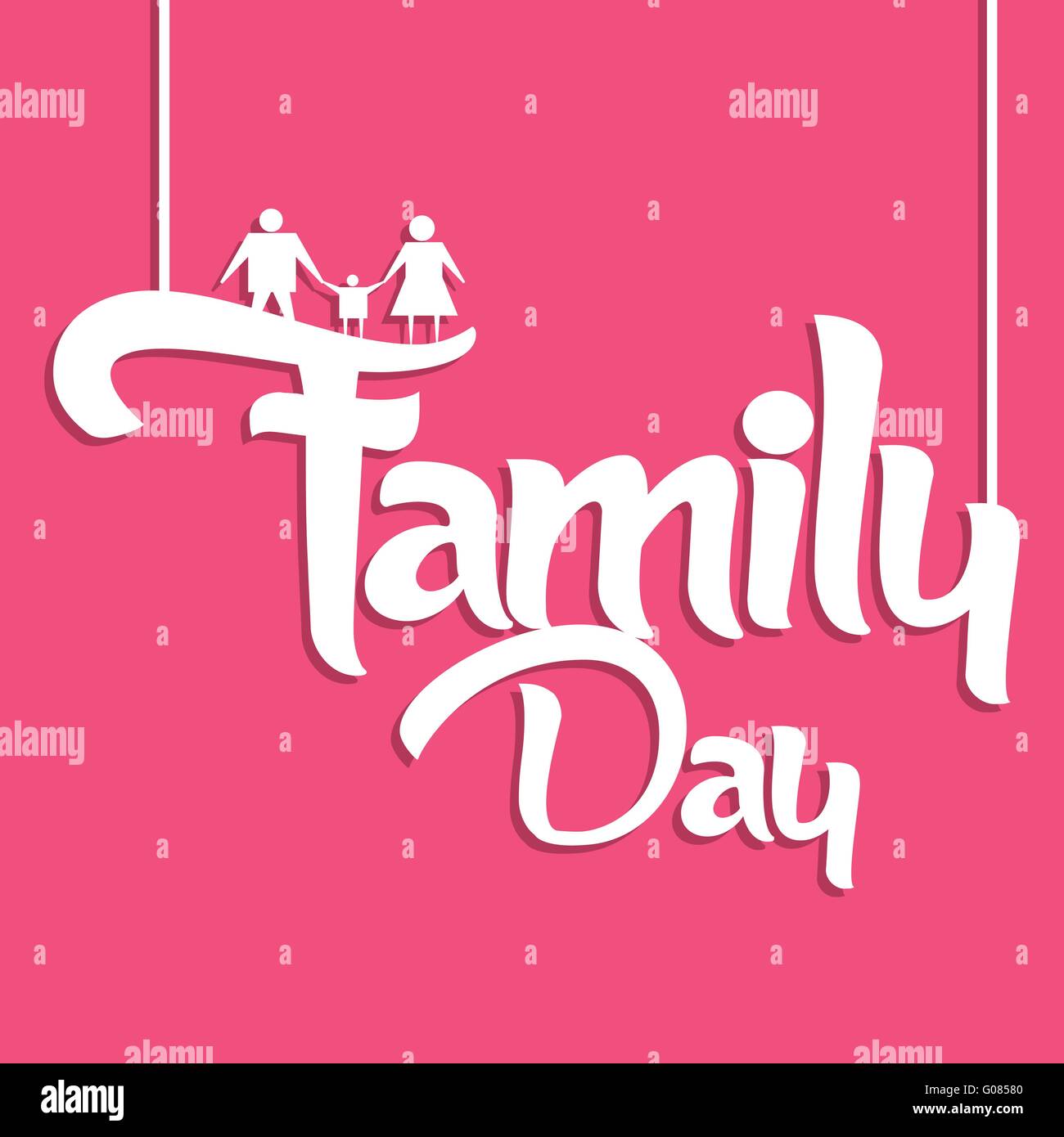 nice and beautiful abstract or poster for Family Day with nice and ...