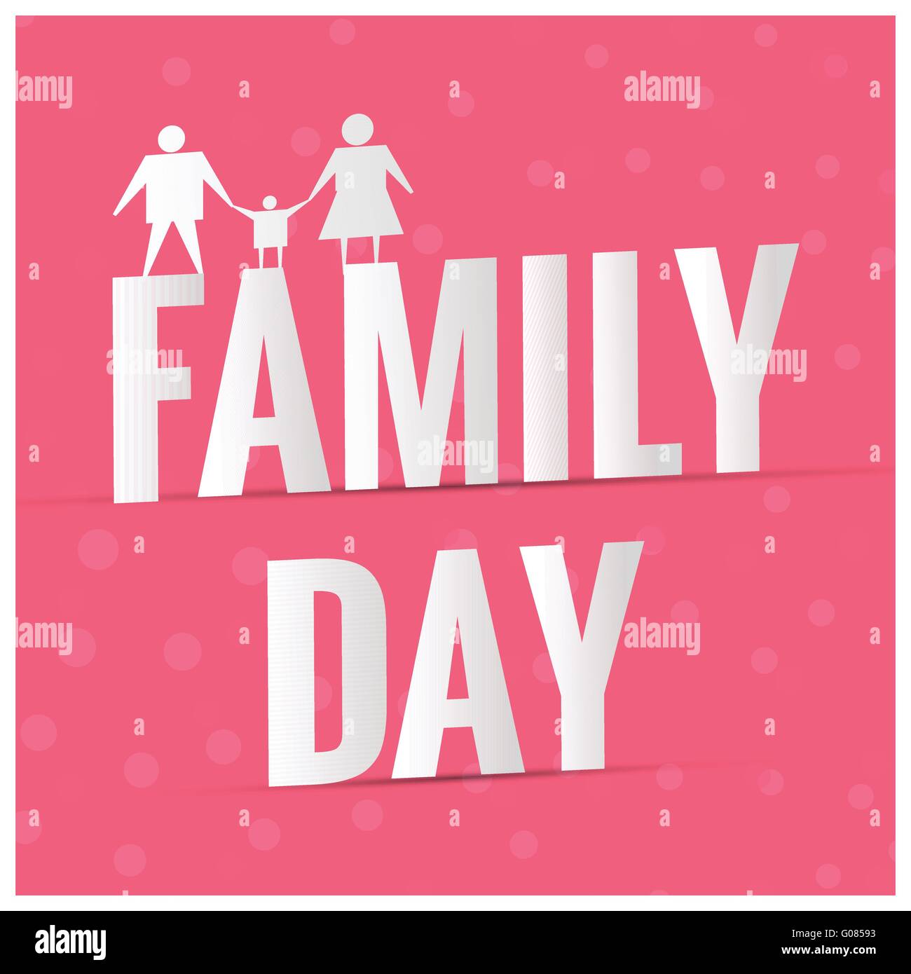 nice and beautiful abstract or poster for Family Day with nice and ...