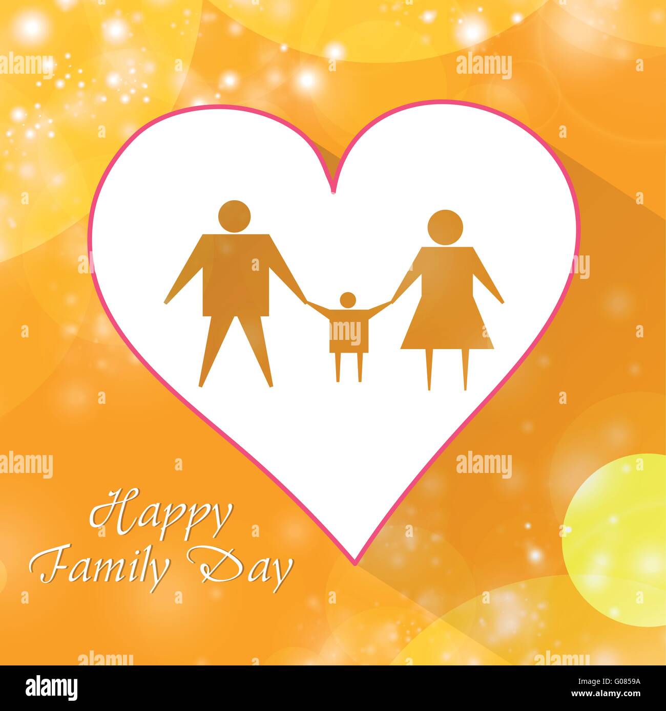 nice and beautiful abstract or poster for Family Day with nice and ...
