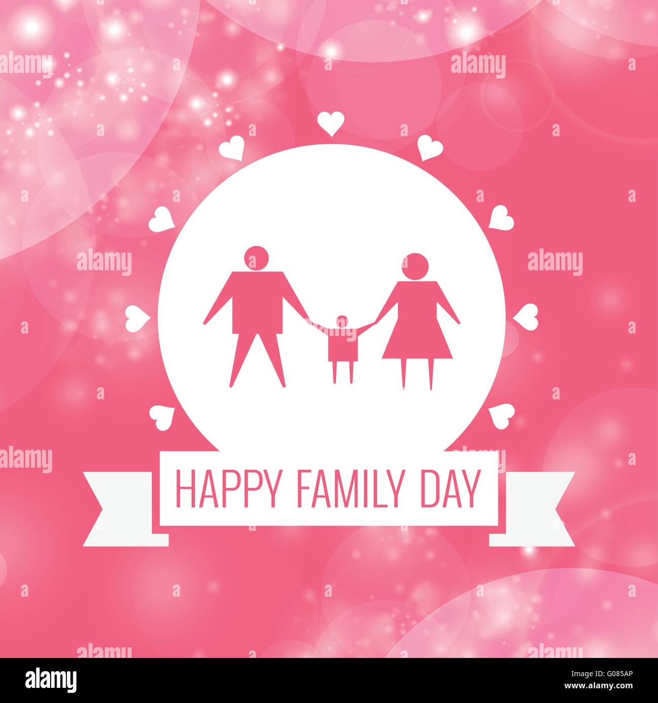 nice and beautiful abstract or poster for Family Day with nice and ...