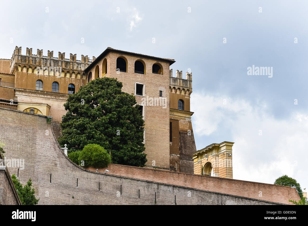 Vatican City Wall and Buildings Stock Photo - Alamy