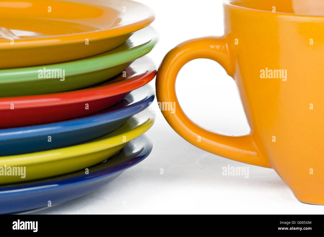 Empty square plate orange hi-res stock photography and images - Alamy