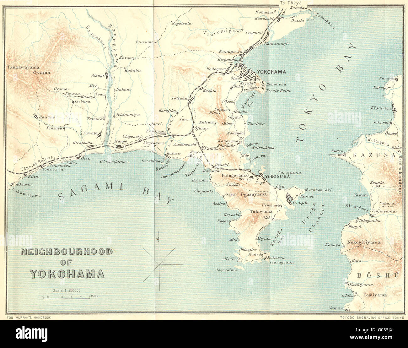 Map of yokohama hi-res stock photography and images - Alamy