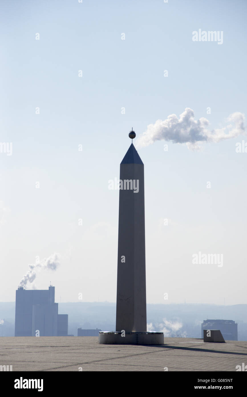 Obelisk, mining dump hoheward, herten, germany Stock Photo - Alamy