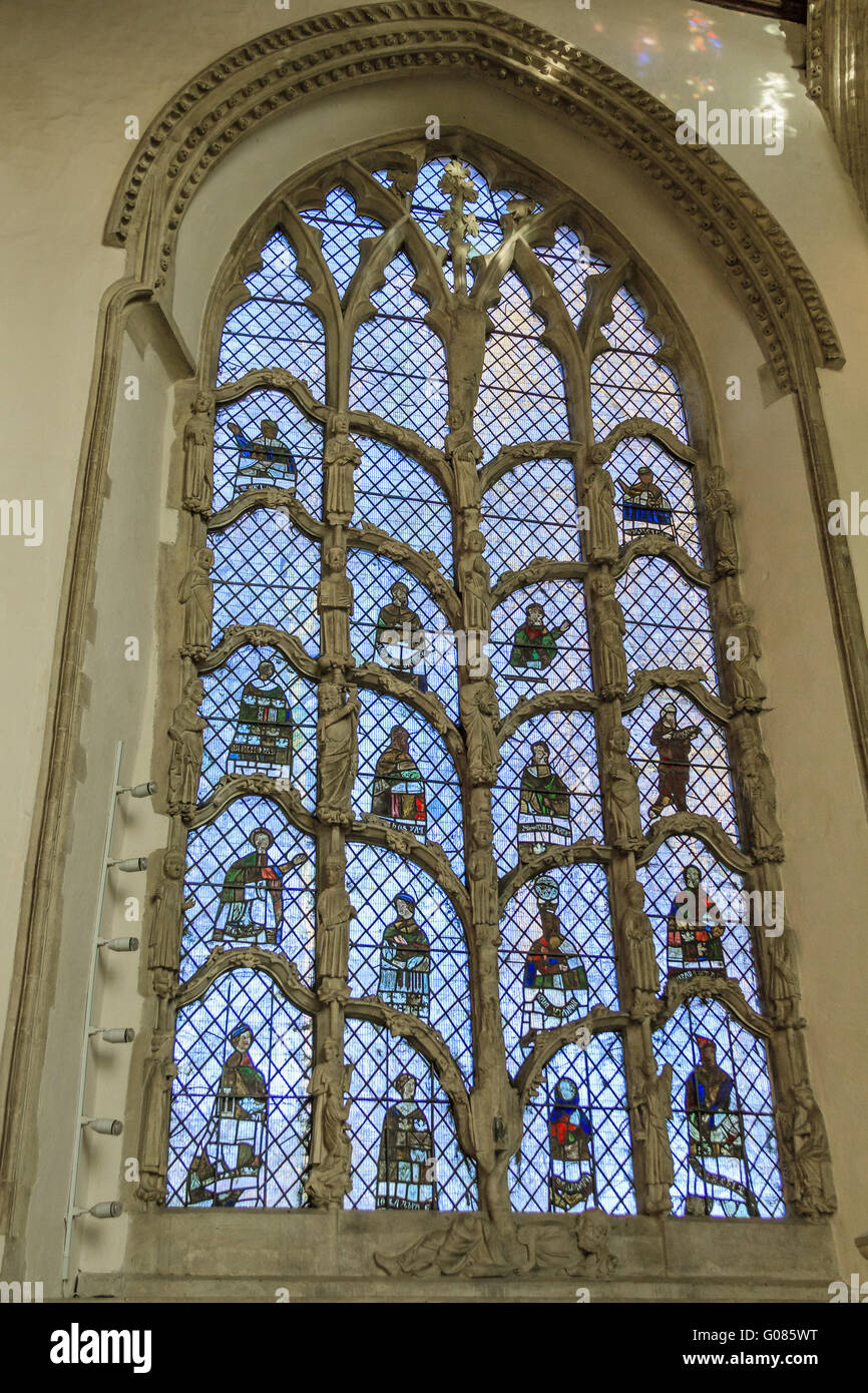 Jesse Tree Window Dorchester Abbey Oxfordshire UK Stock Photo - Alamy