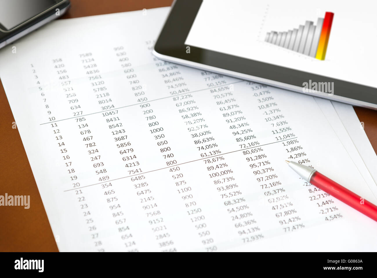 Computer report printout hi-res stock photography and images - Alamy