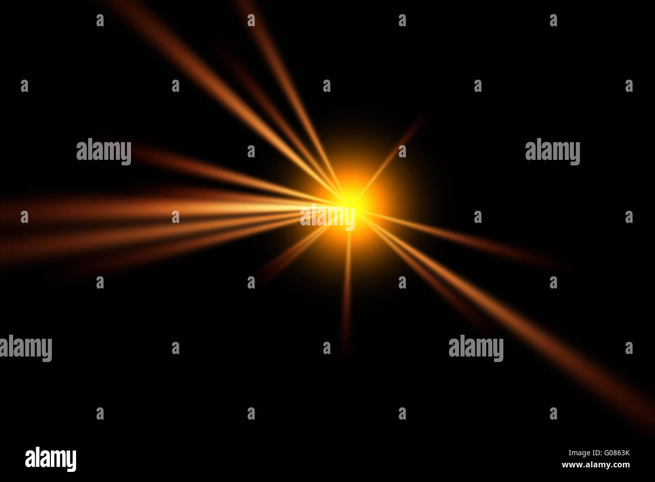 Yellow Star beams. Cosmos fantastic backgrounds Stock Photo - Alamy
